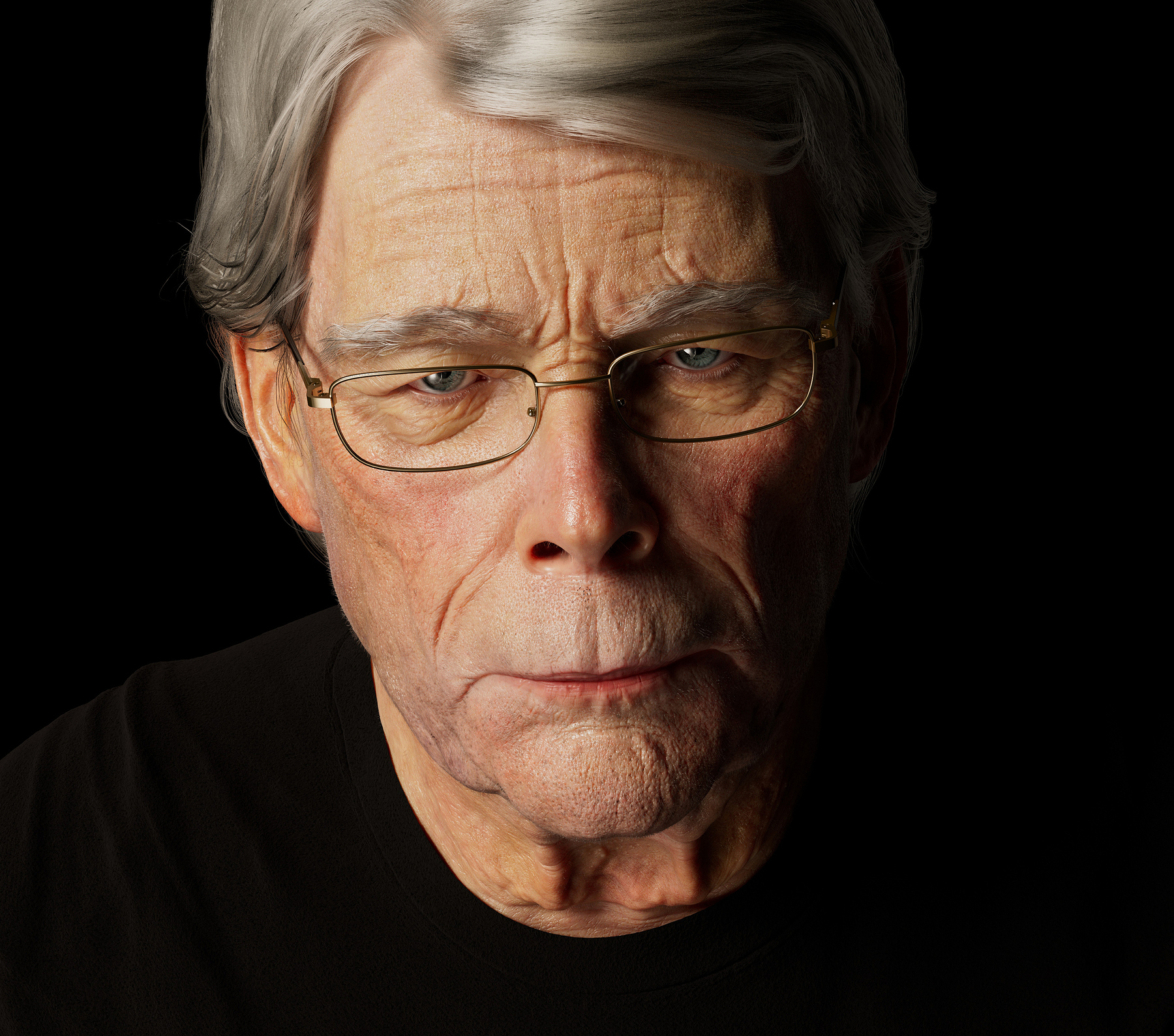 Digital Portrait of Stephen King - ZBrushCentral