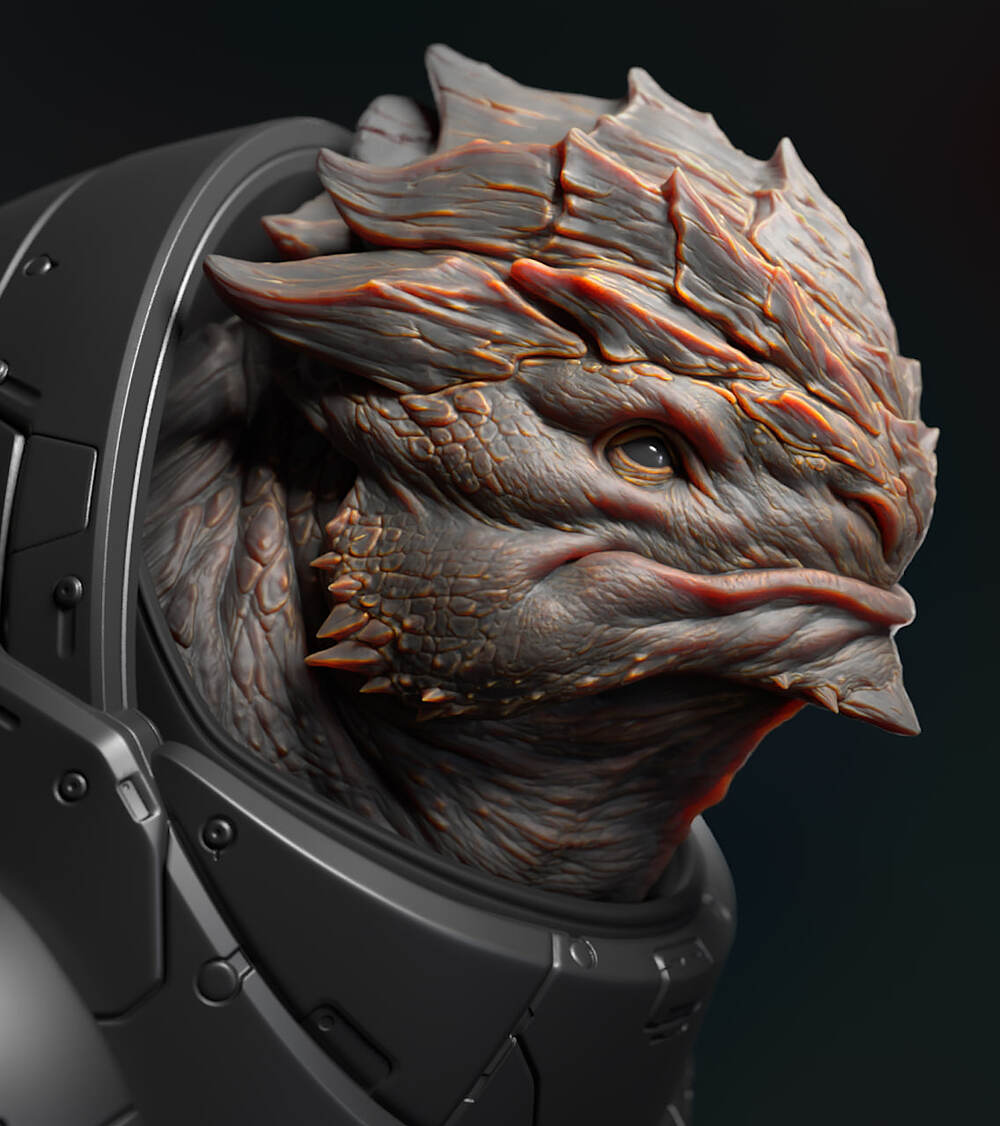 Krogan Mass Effect Fan Art Zbrushcentral