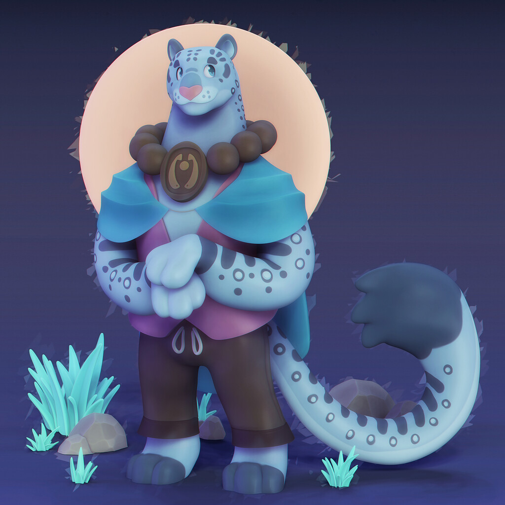 Snow Leopard Monk - ZBrushCentral
