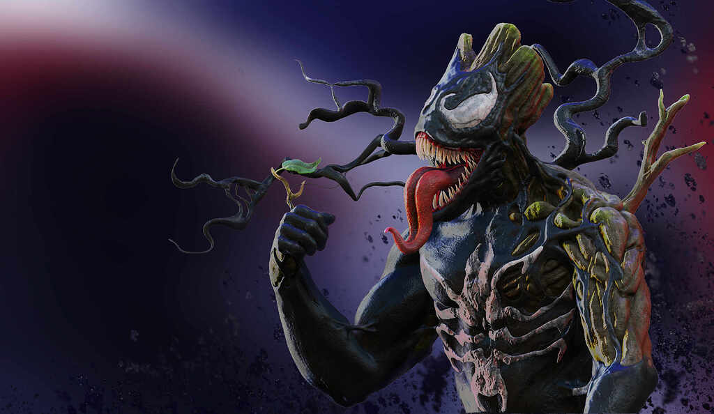 Venomized Groot - ZBrushCentral