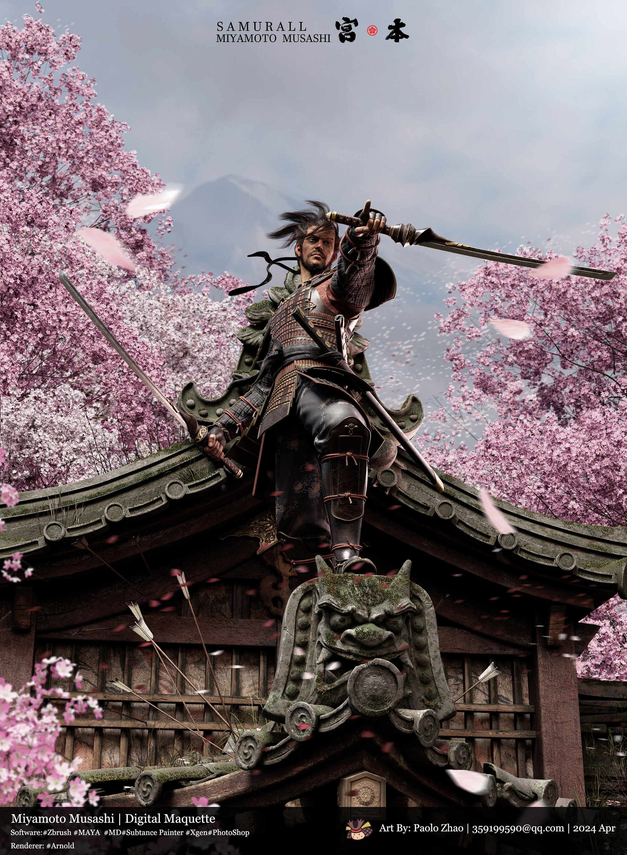 Miyamoto Musashi - ZBrushCentral