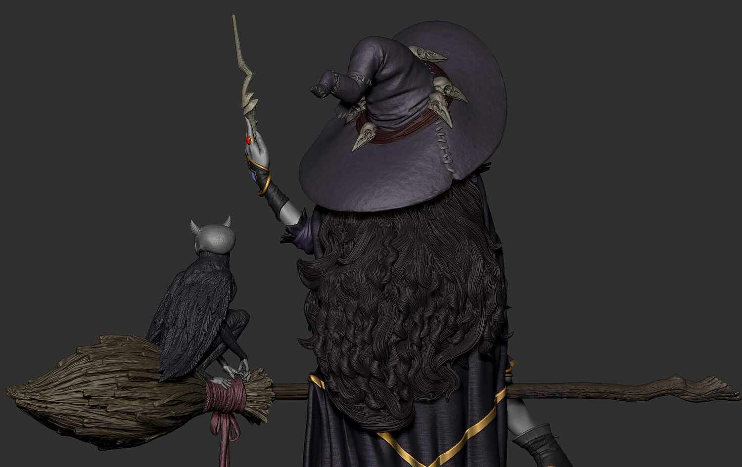 Morgan, The Hex Witch and Schrodie - ZBrushCentral