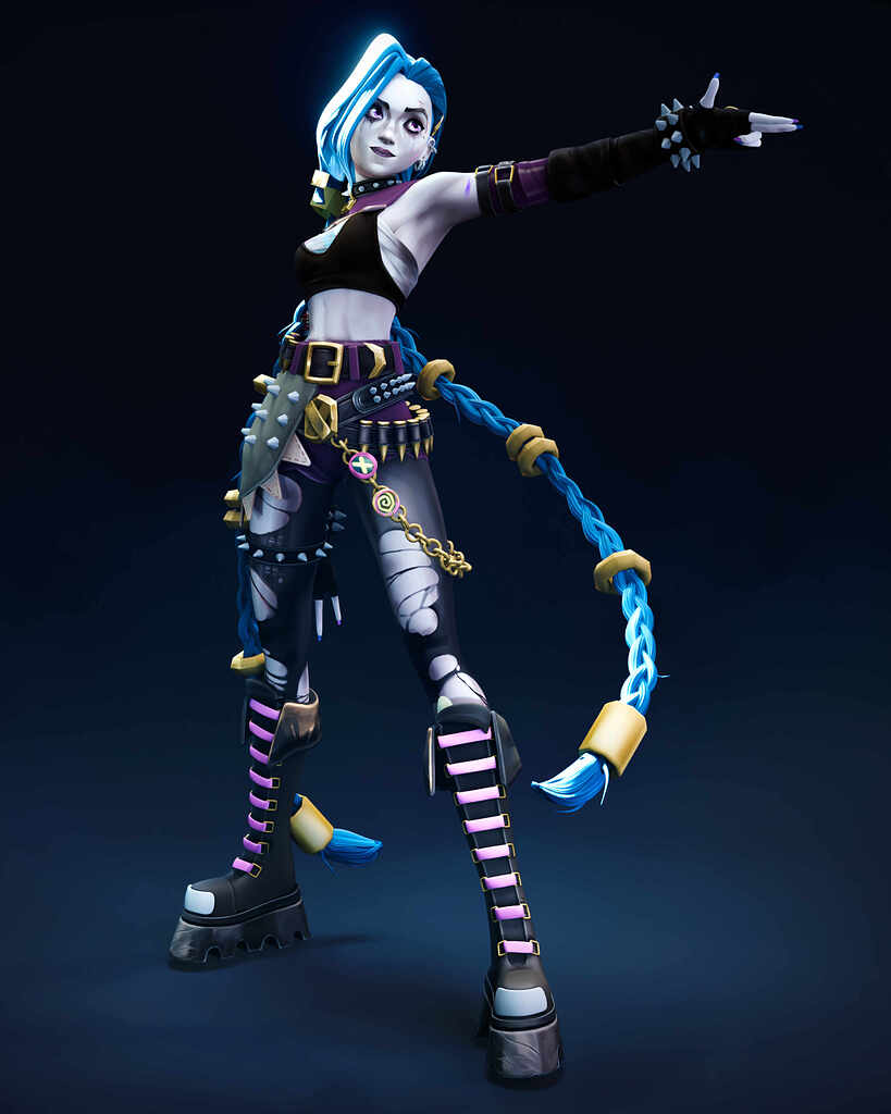 Punk Jinx (Arcane Fanart) - ZBrushCentral