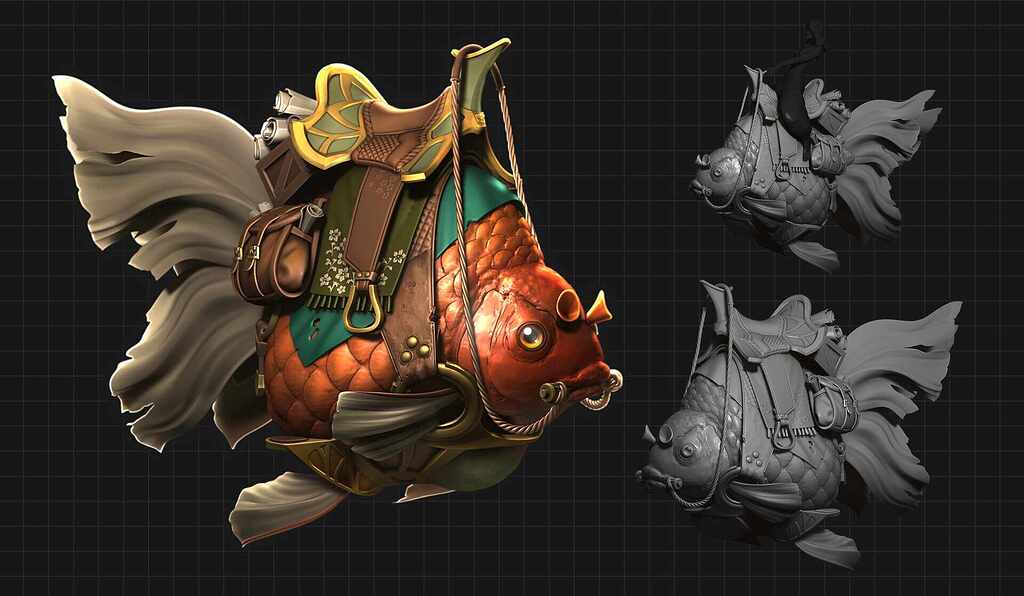 Golden Fish - ZBrushCentral
