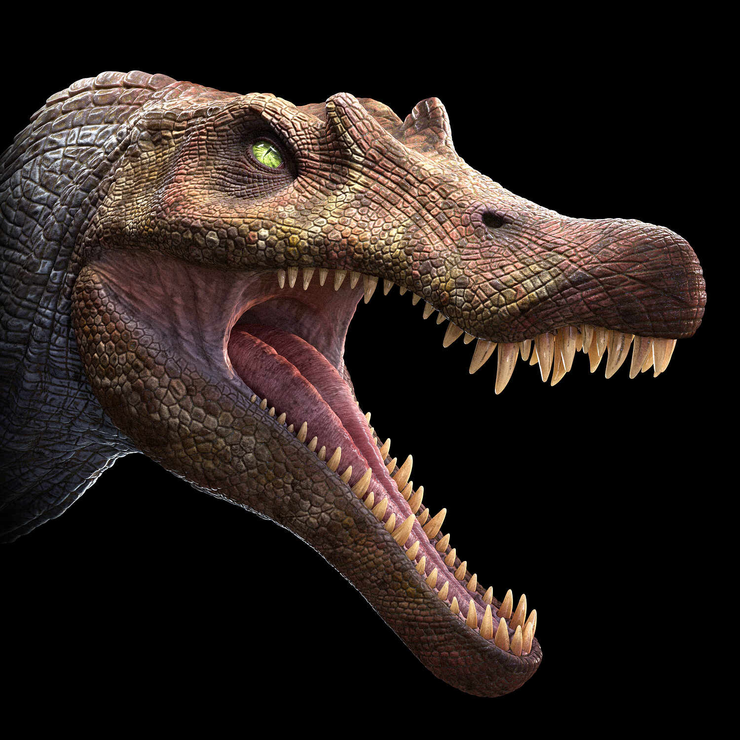 Hi all, recently completed this Spinosaurus head - ZBrushCentral
