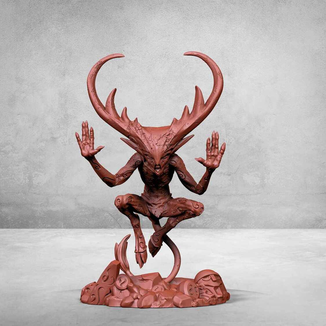 Demon trapped in a crystal - ZBrushCentral