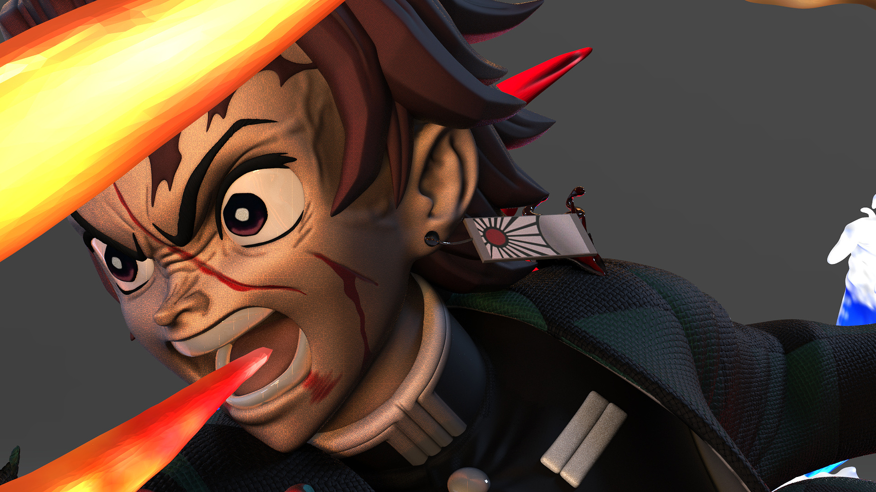 Tanjiro Vs Rui fan-art Kimetsu no yaiba c-19 - ZBrushCentral