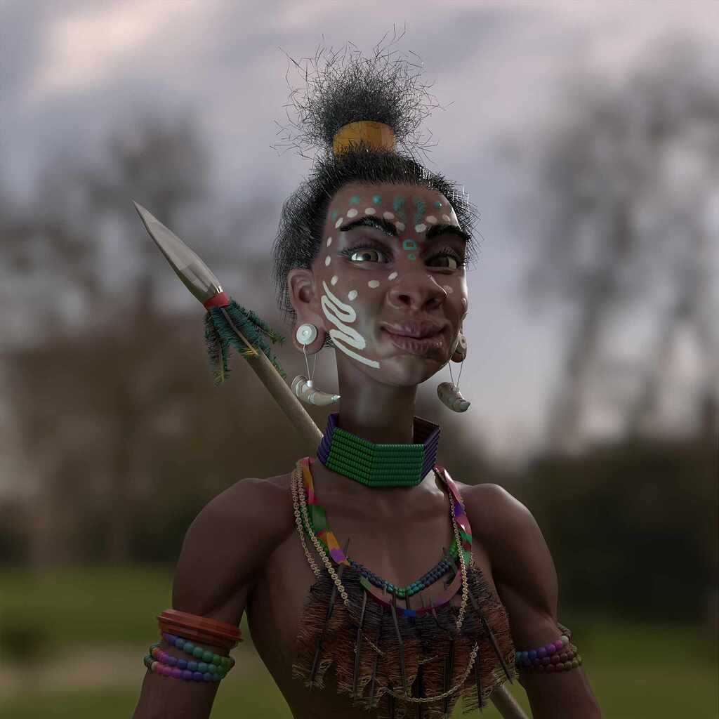African Warrior - ZBrushCentral