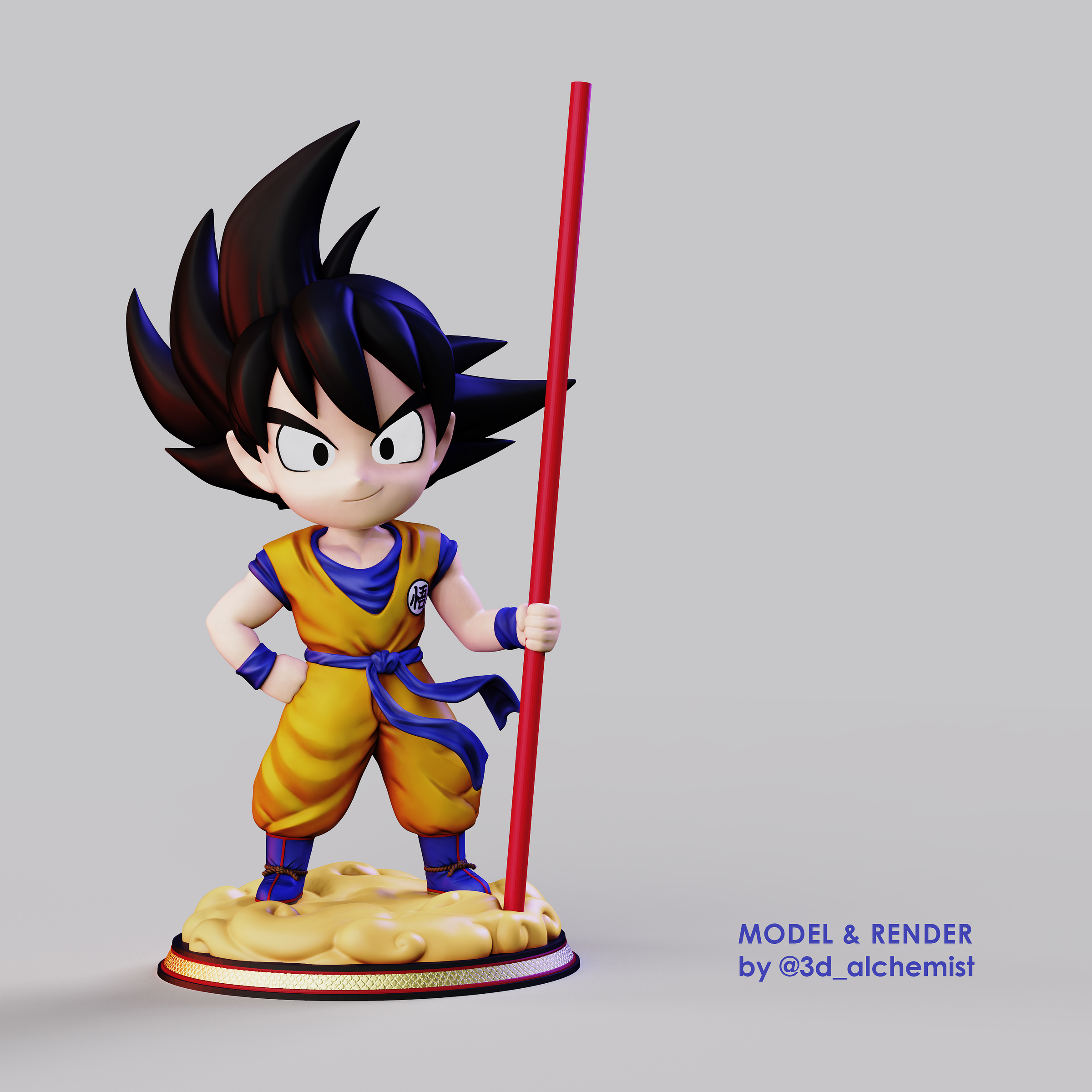 Chibi GOKU - ZBrushCentral