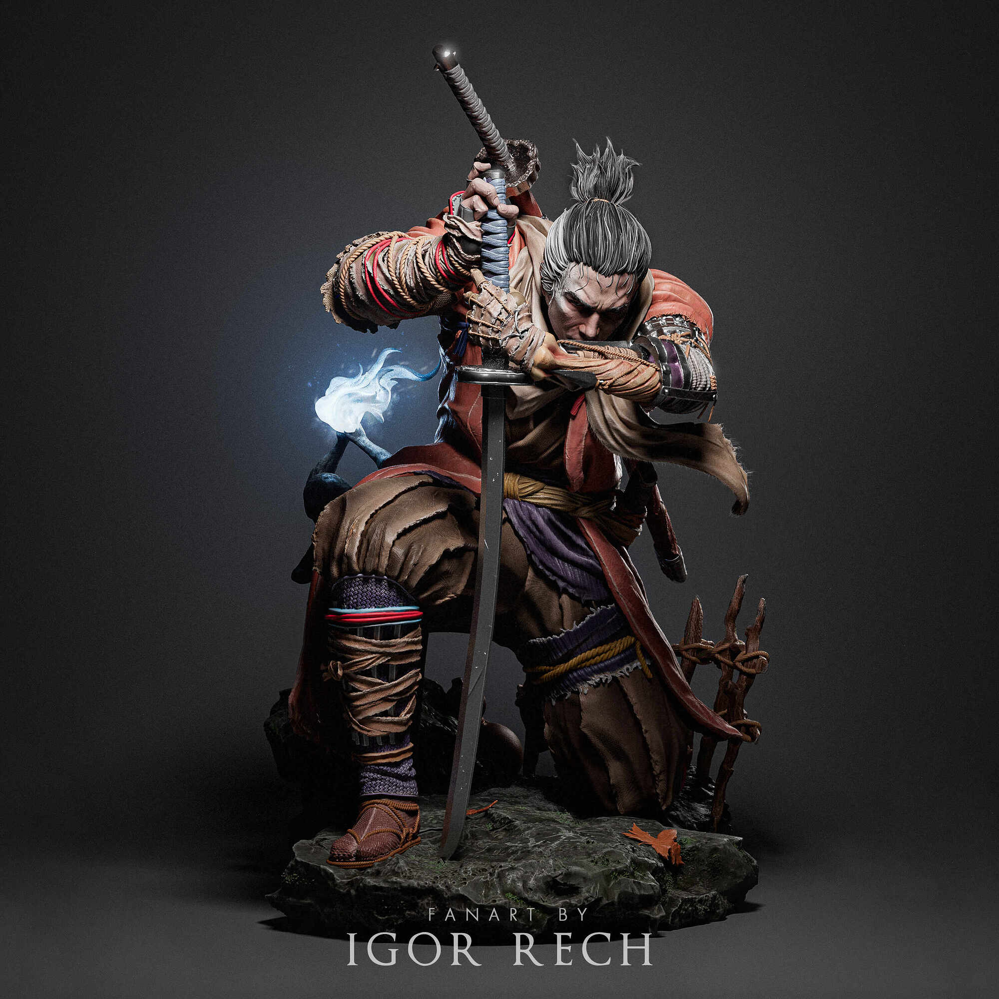 Wolf - Sekiro Shadows Die Twice (fan art) - ZBrushCentral
