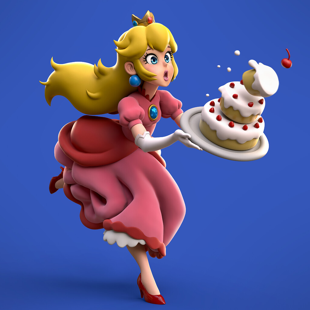Princess Peach needs to hit the bakes! - ZBrushCentral