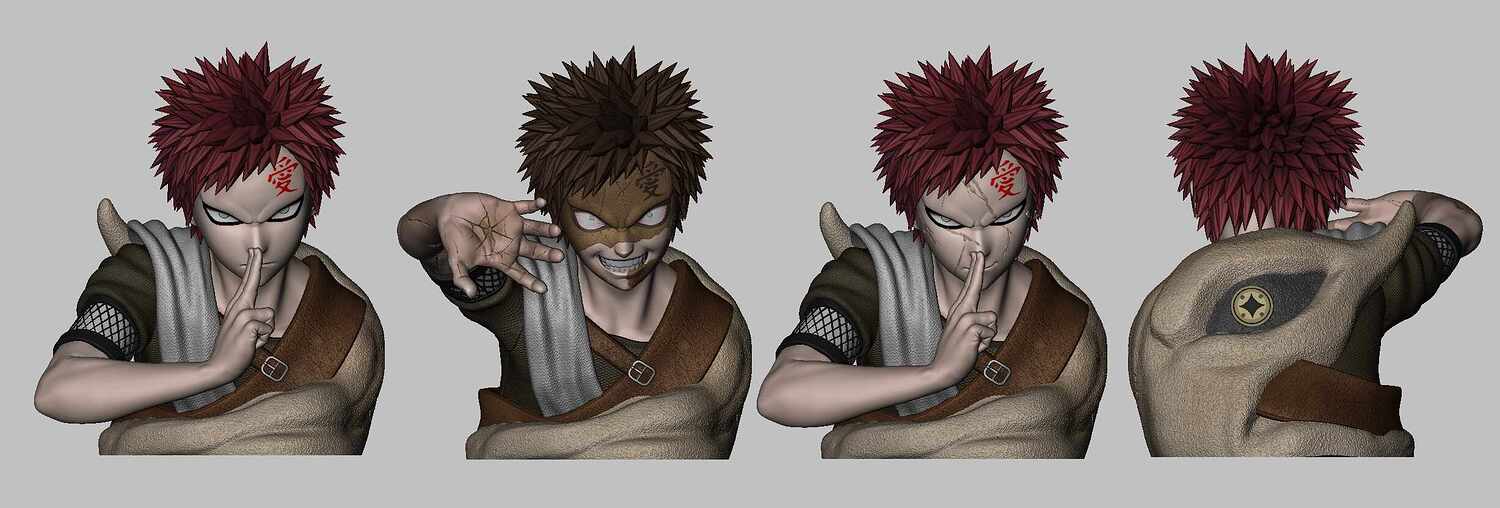 Gaara Fanart - ZBrushCentral