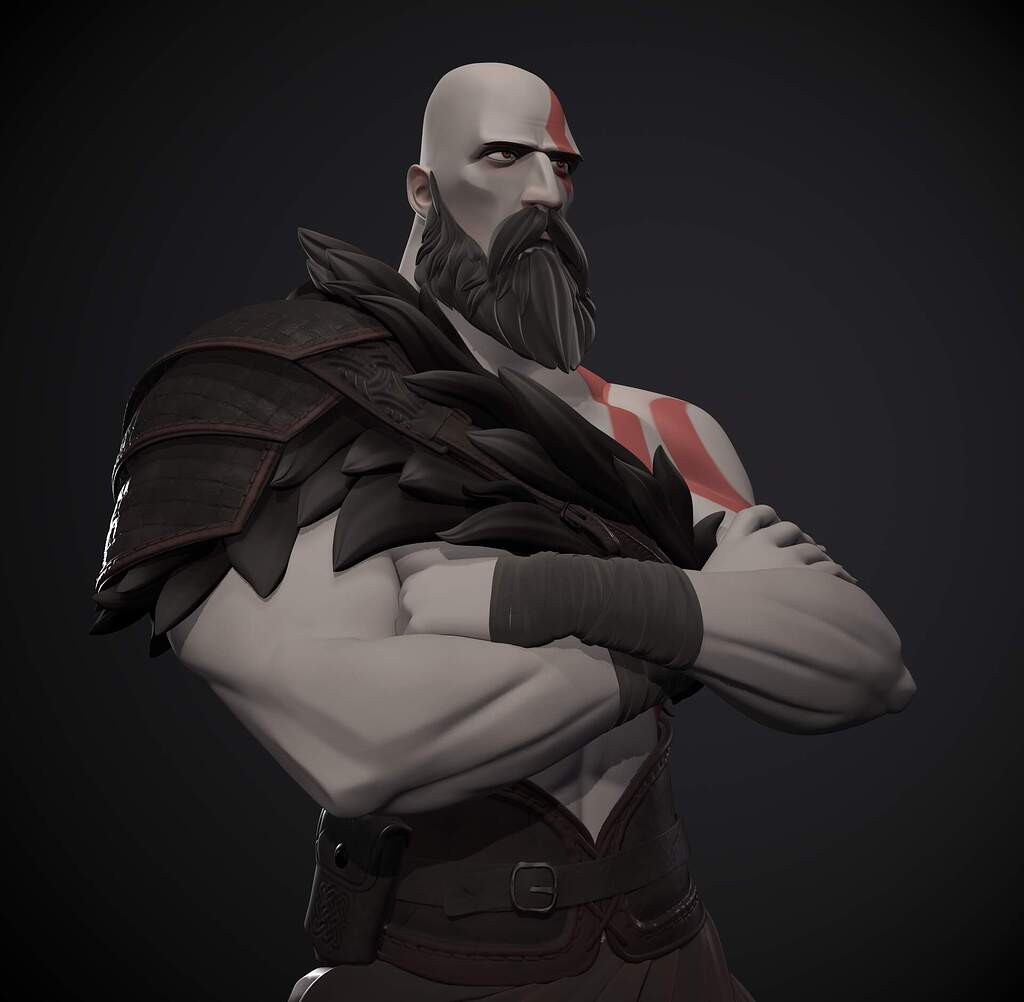 Stylized Kratos (God of War) - ZBrushCentral
