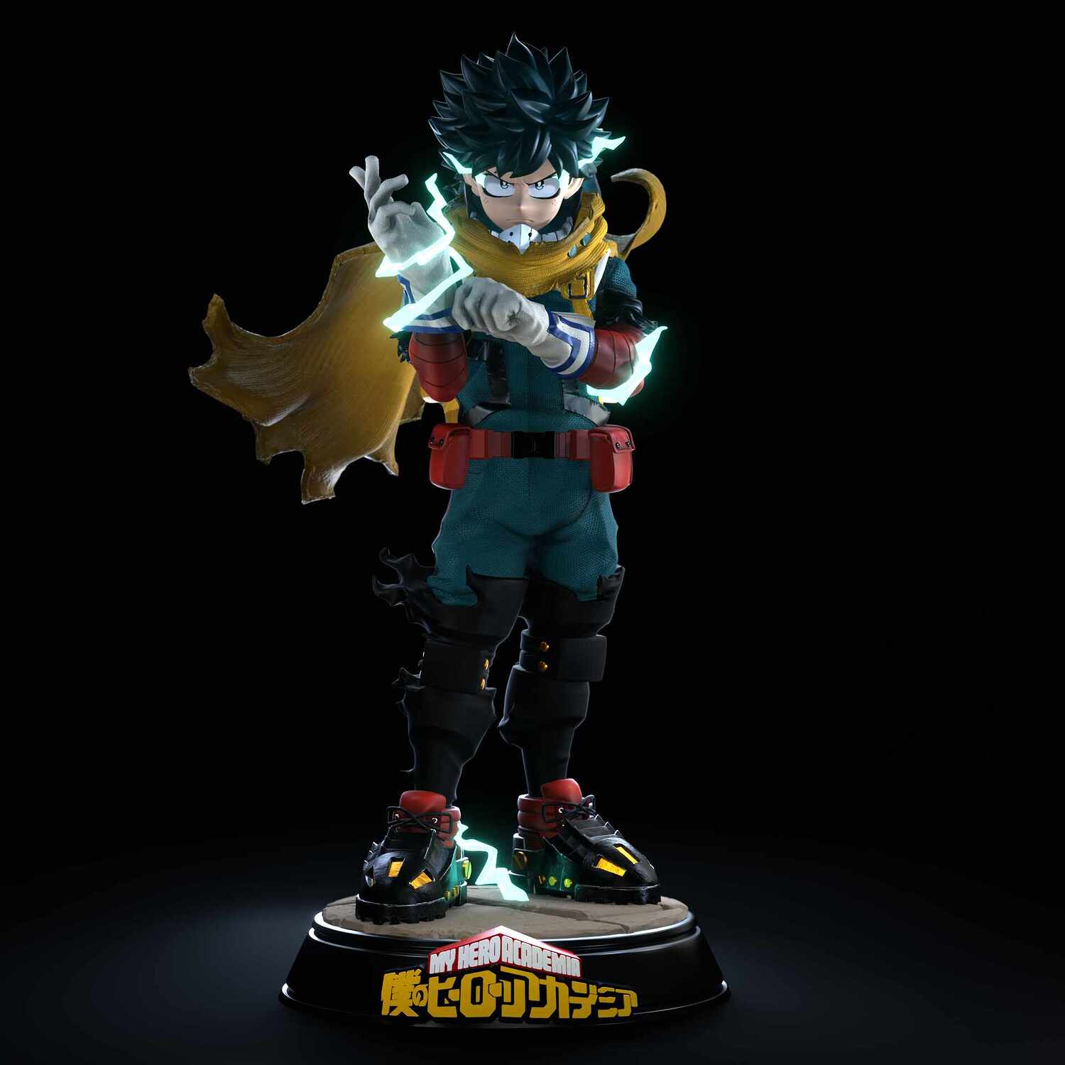 Vigilante Deku - My Hero Academia Statue - ZBrushCentral