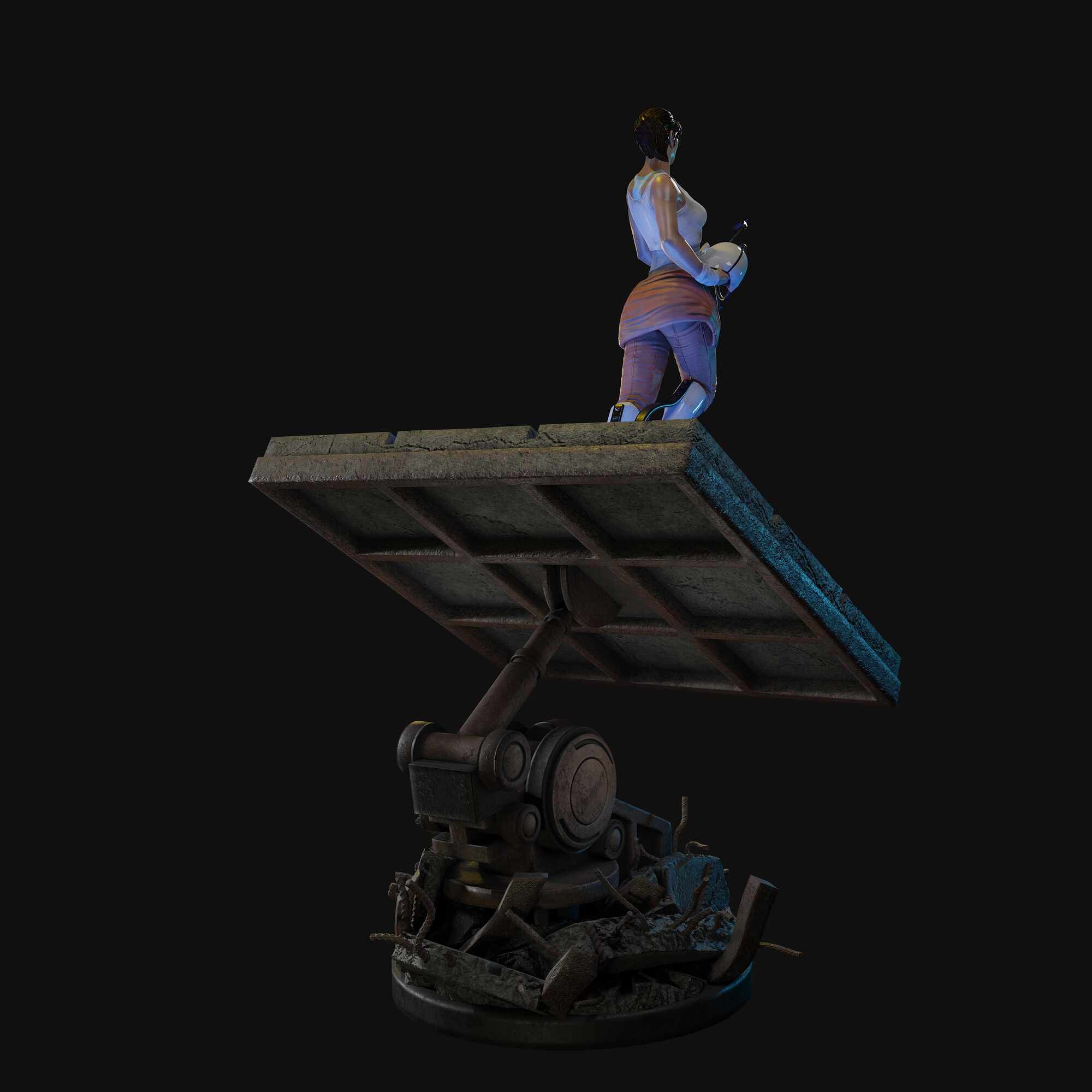 CHELL PORTAL _ FAN ART - ZBrushCentral