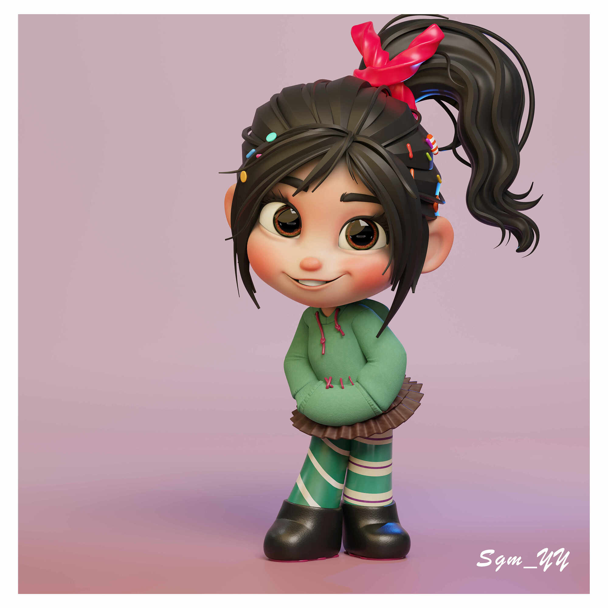 Vanellope von Schweetz - ZBrushCentral