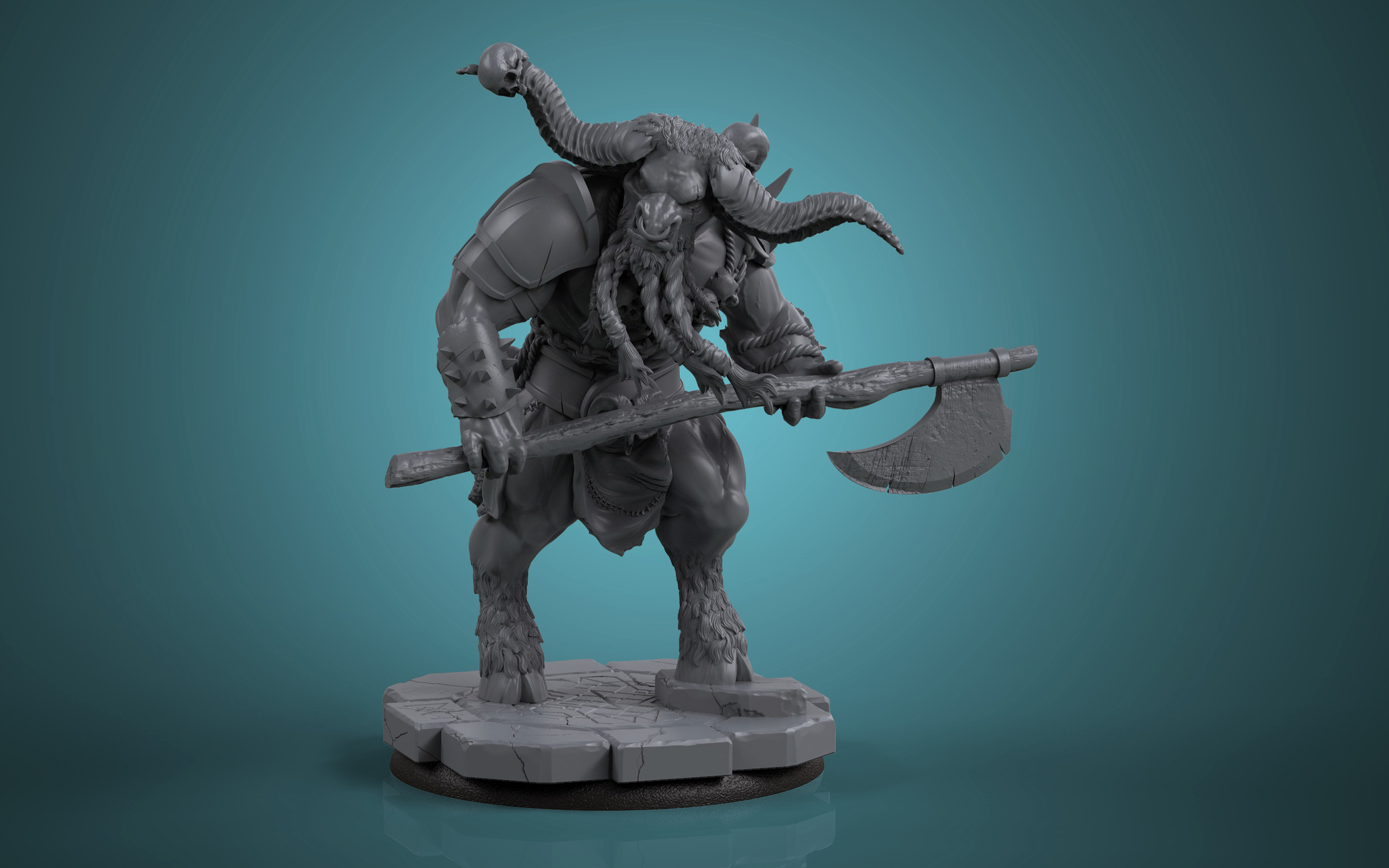 Minotaur Miniature - ZBrushCentral