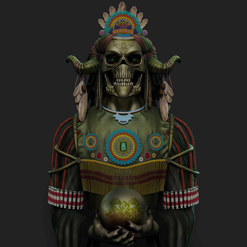 Aztec Theme Demon - ZBrushCentral