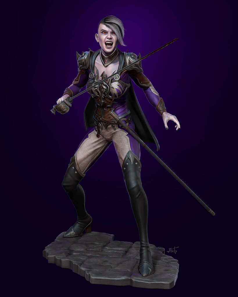 Vampire character study/concept - ZBrushCentral