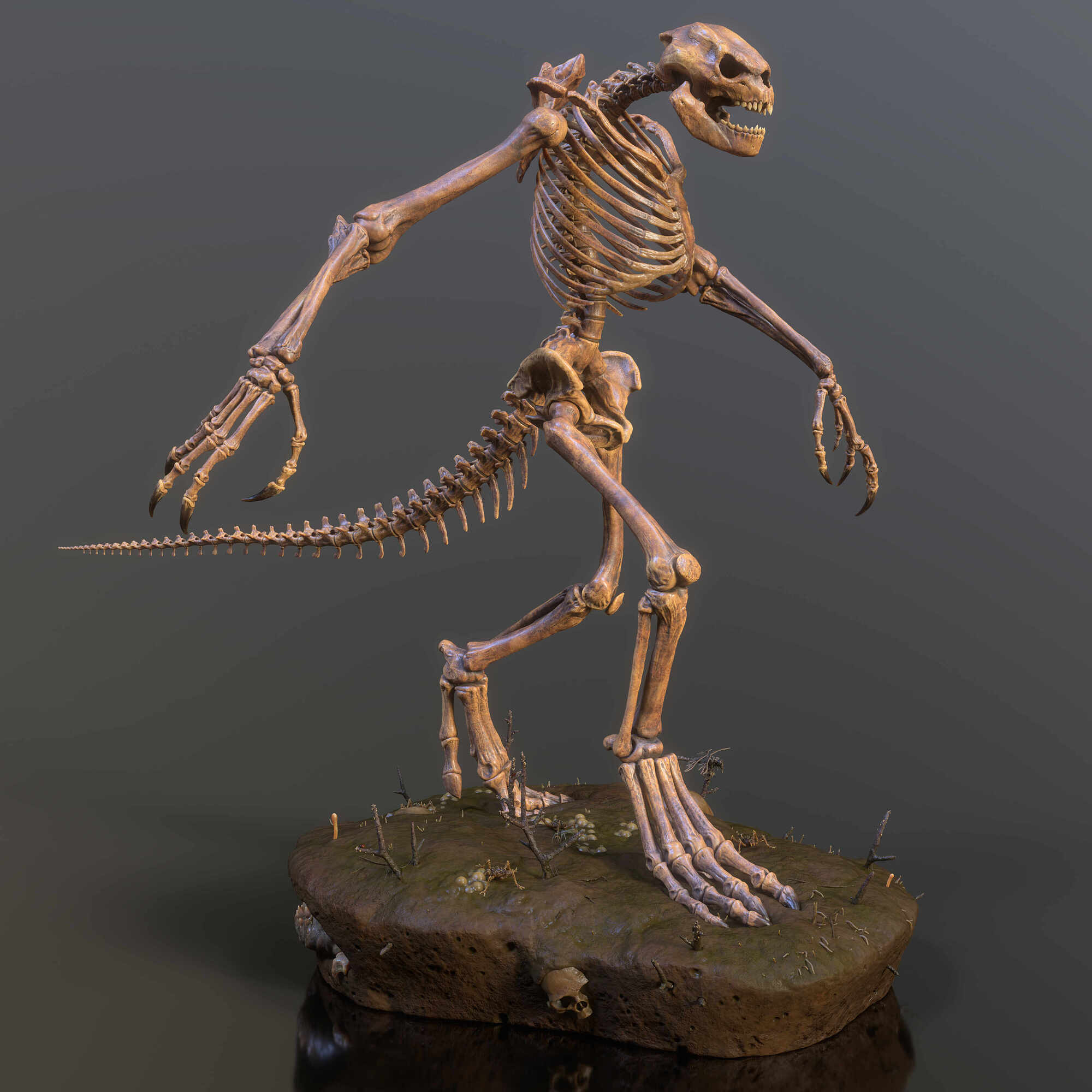 Lizard skeleton (TauCeti: Unknown Origin) - ZBrushCentral