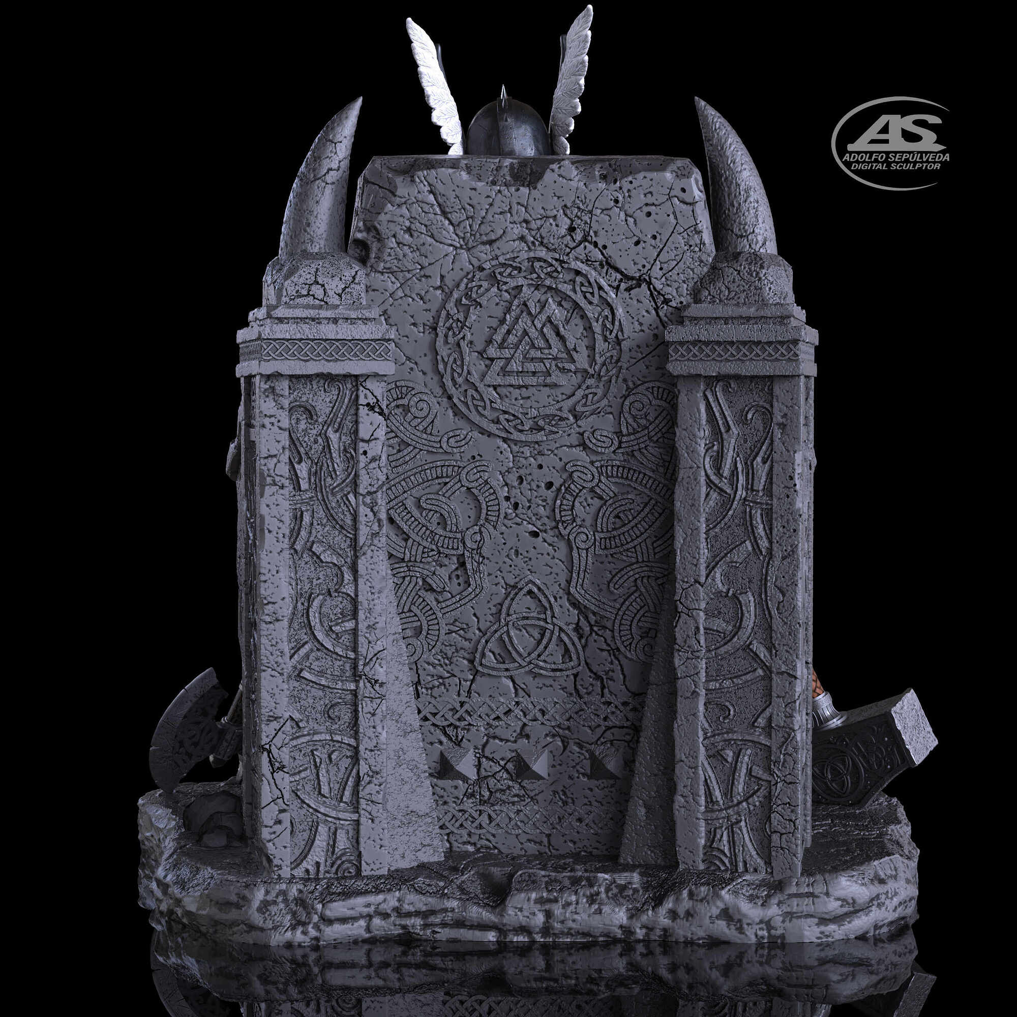 Viking Thor on Throne - ZBrushCentral