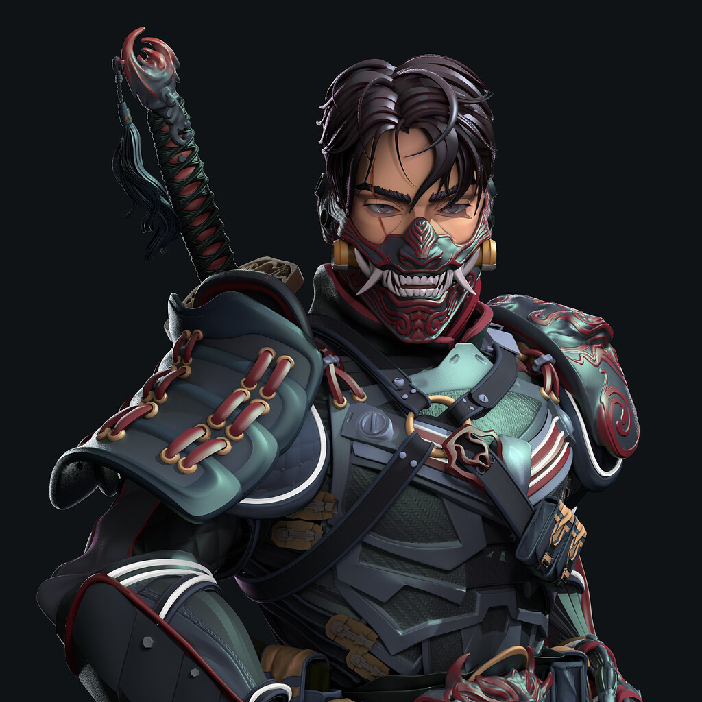 Cyberpunk Samurai - ZBrushCentral