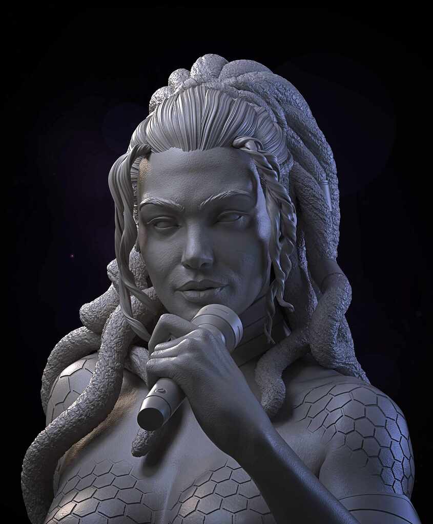 Cyberpunk Mermaid - ZBrushCentral
