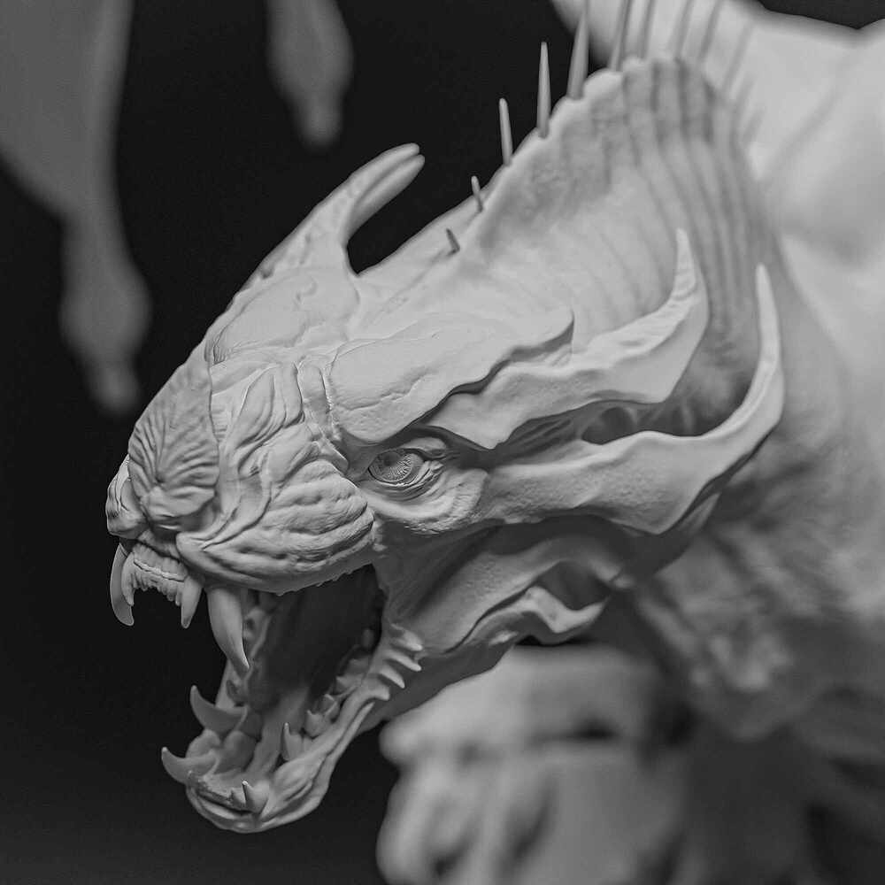 Ghoul Dragon ZBrushCentral