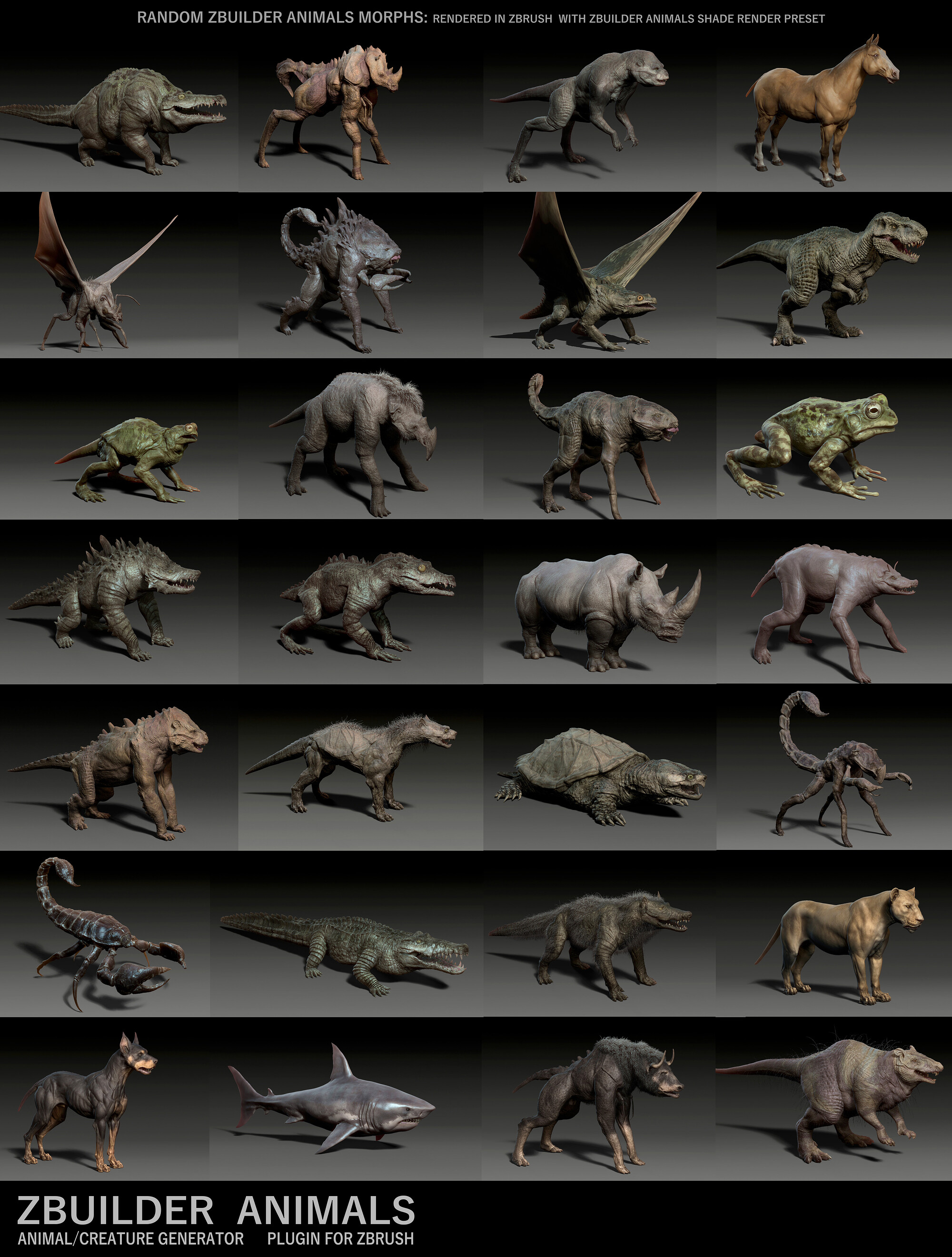 Zbuilder Animals - ZBrushCentral
