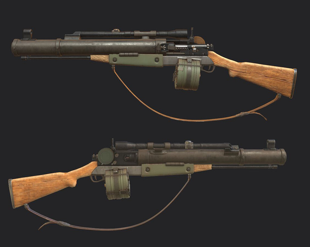 Huot Rifle (Modified) - ZBrushCentral