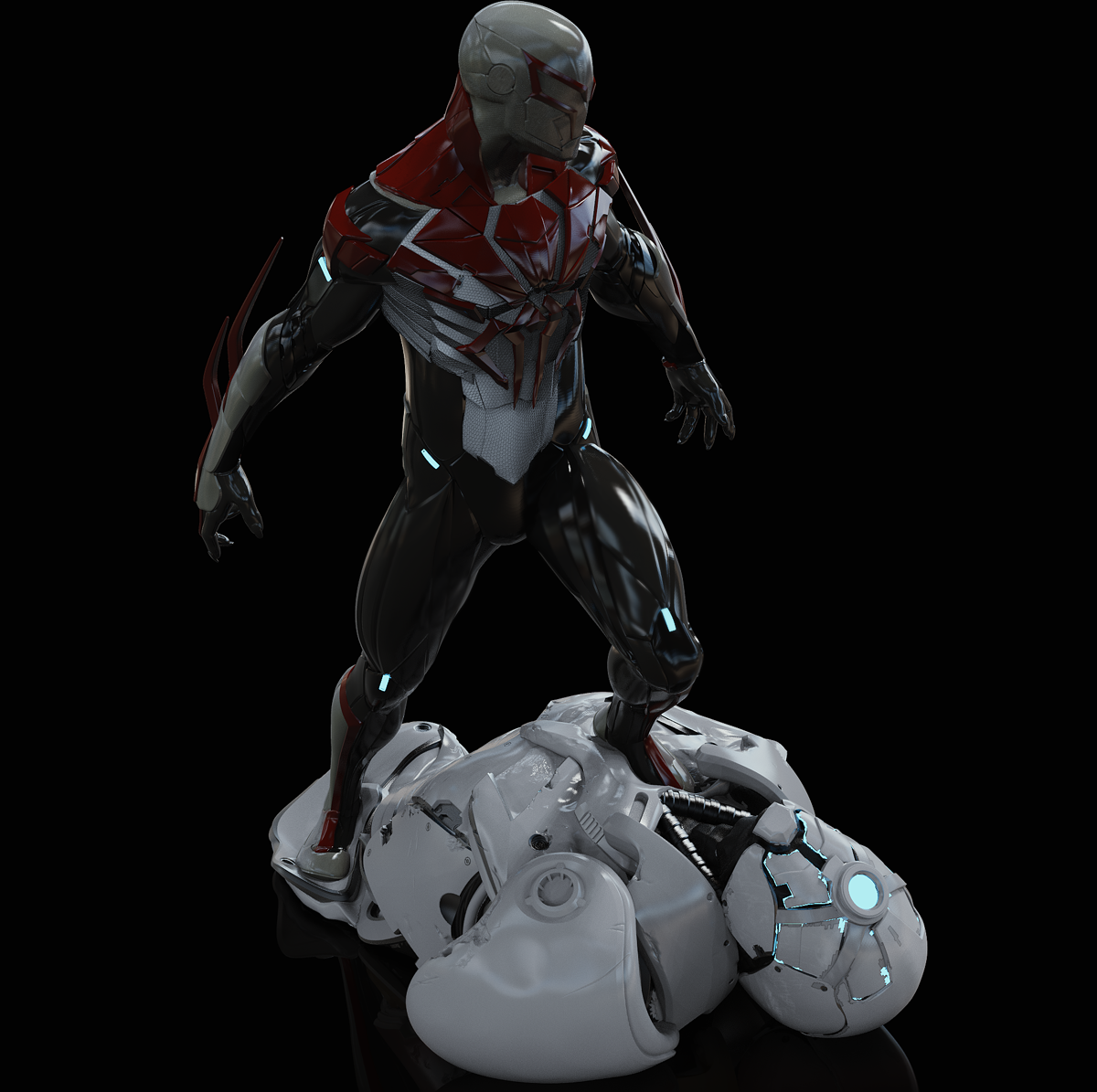 Spider 2099 white version - ZBrushCentral