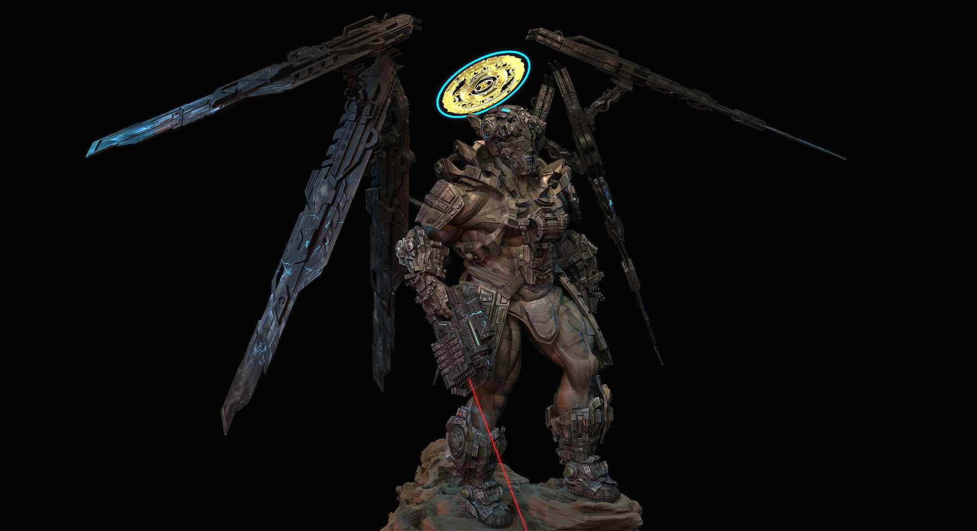 Angelic mech american soldier - ZBrushCentral