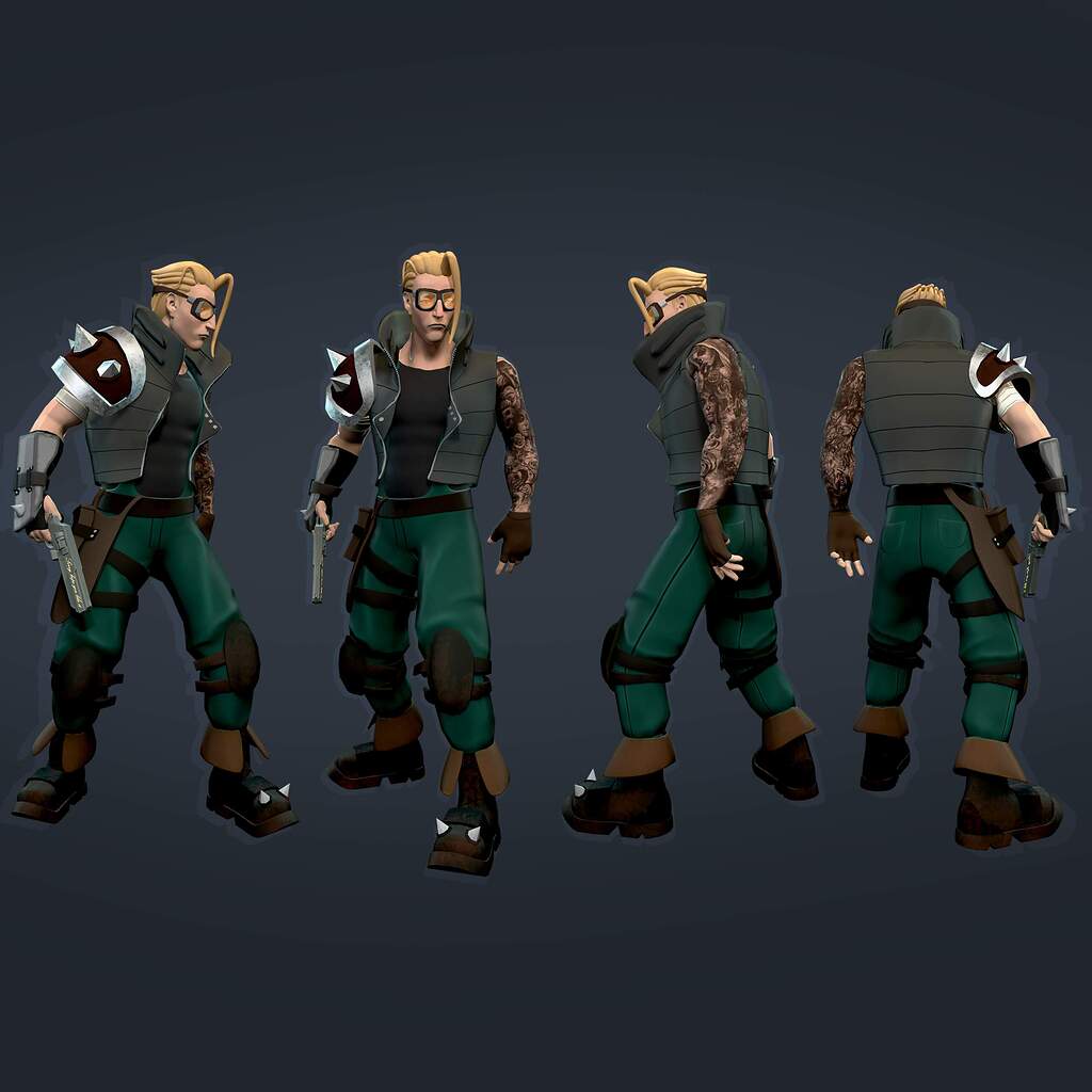 Soldier game character - ZBrushCentral