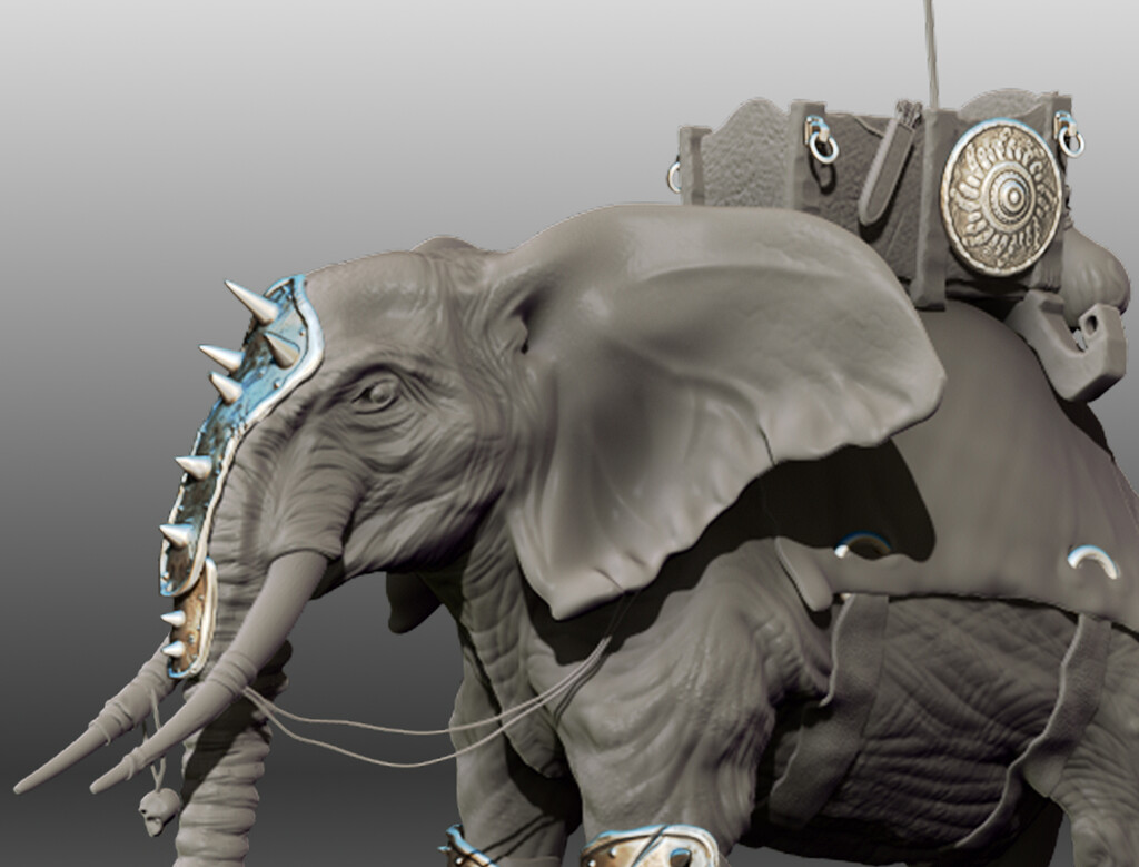 War Elephant Sculpt ( WIP ) - ZBrushCentral
