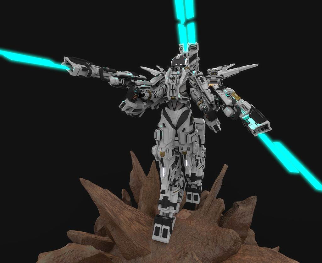 Mech tank suit half cyborg female - ZBrushCentral