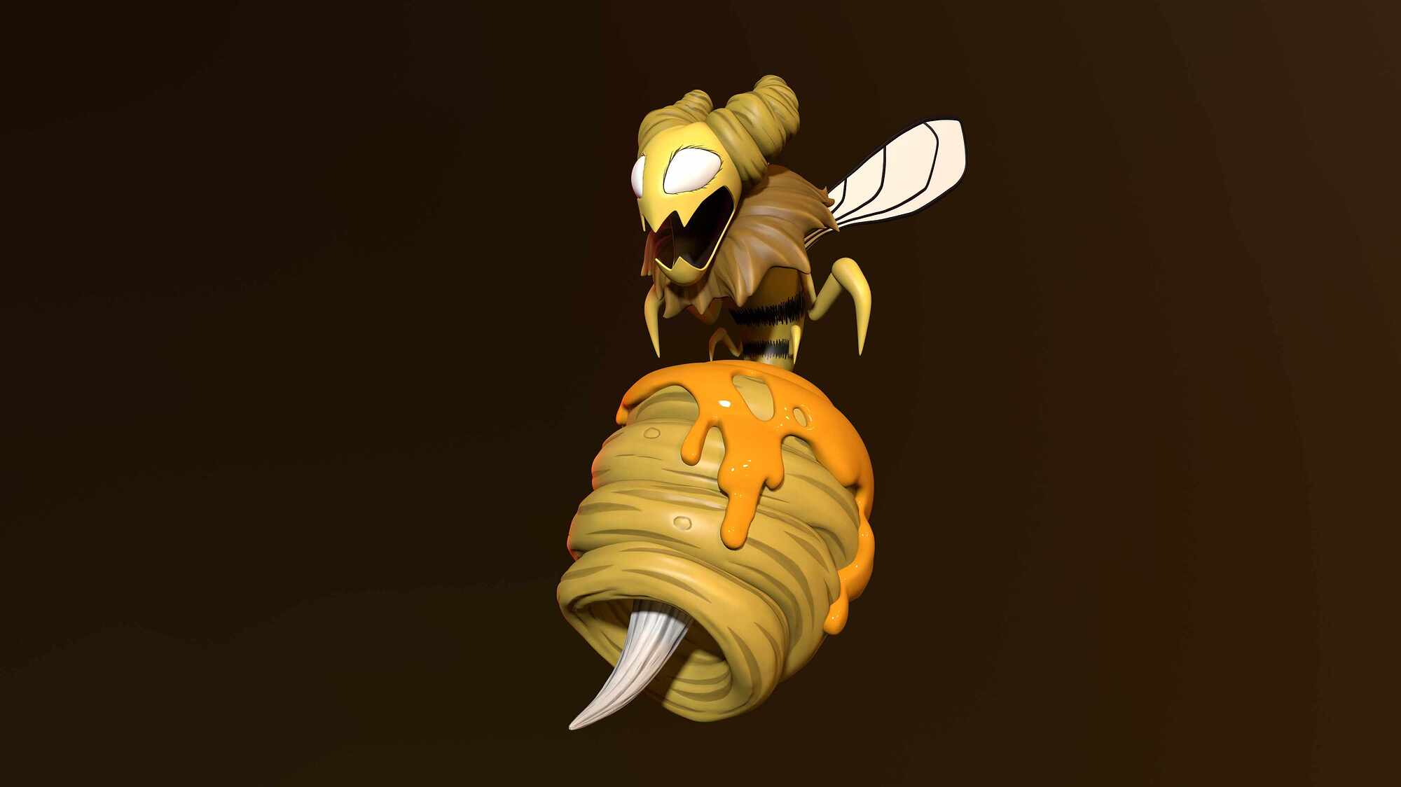 3D Bee Queen model from the game Don't Starve Together - ZBrushCentral