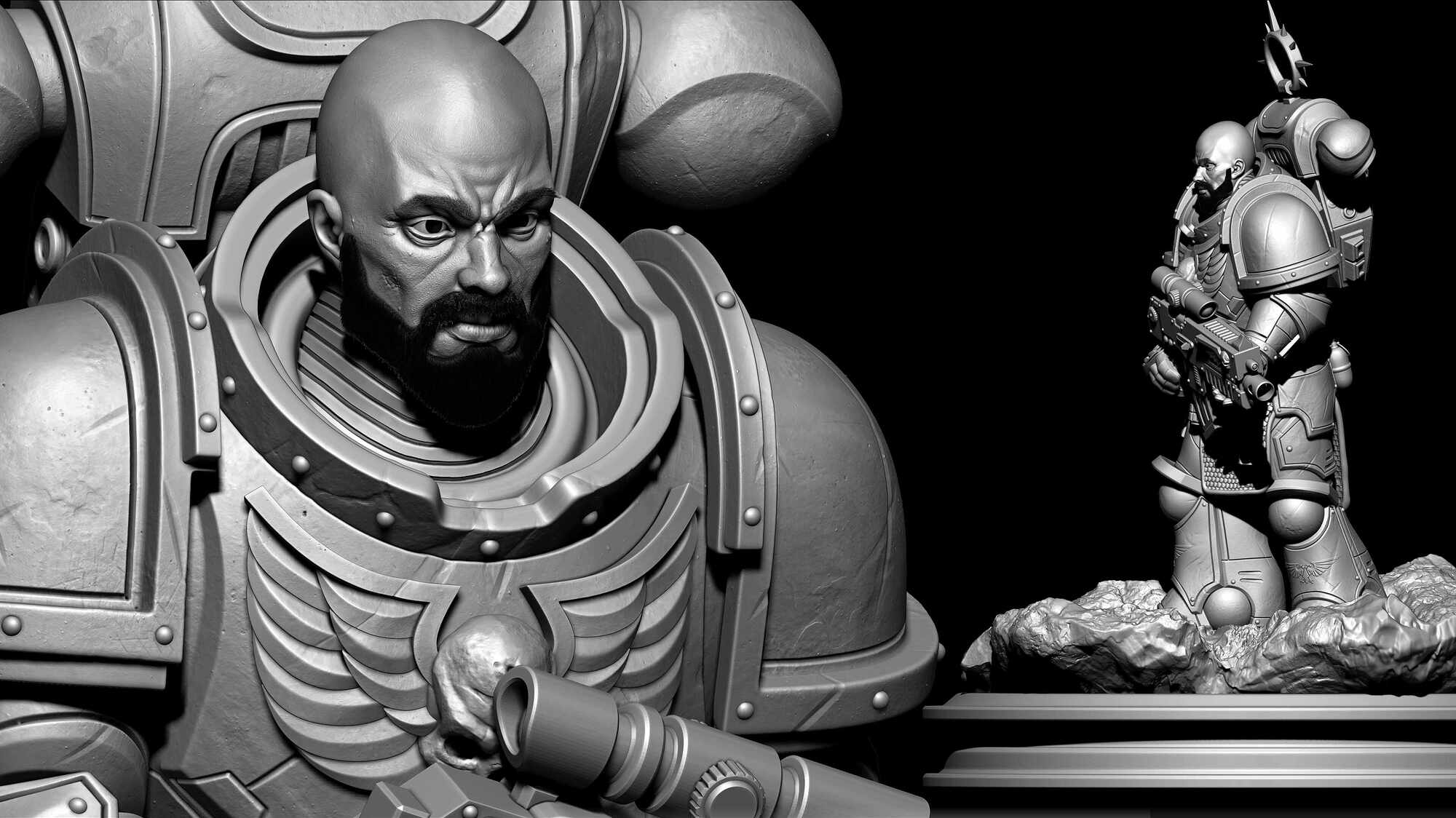 Warhammer 40k - Veteran Space marine - ZBrushCentral