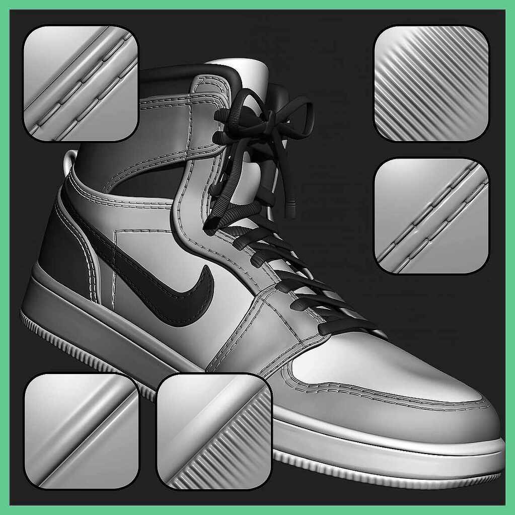 18 fabric brushes for Zbrush / Stitch / seam / +alpha - ZBrushCentral