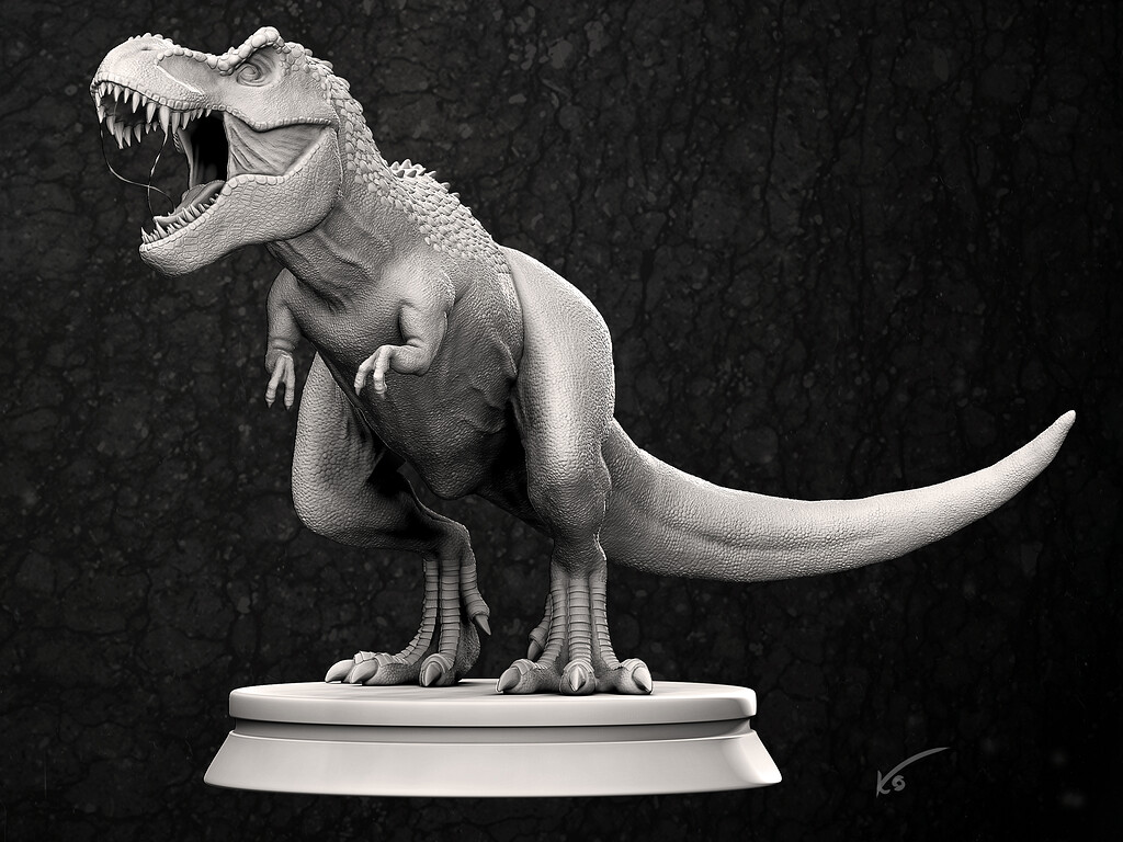 Red T-Rex - ZBrushCentral