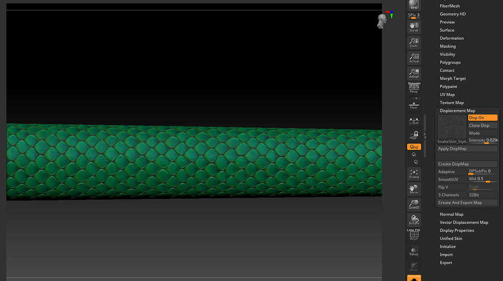 Displacement map and UV's - ZBrushCentral