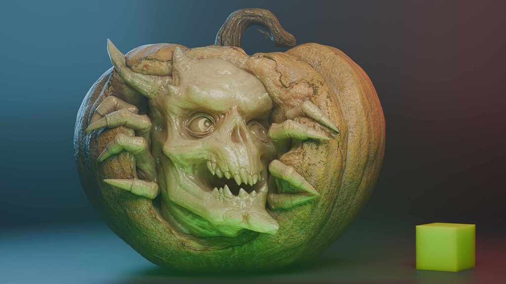 An expired Halloween pumpkin - ZBrushCentral