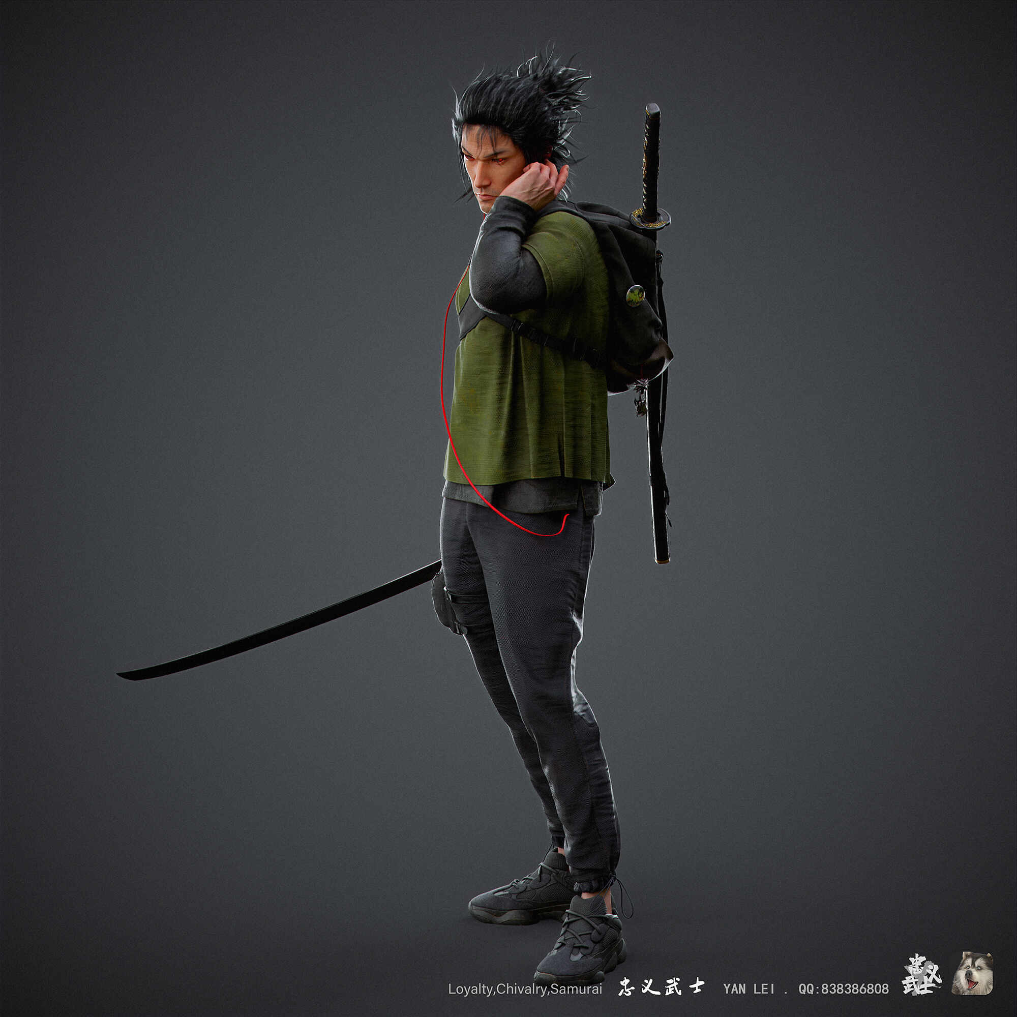 Modern version of loyal samurai - ZBrushCentral