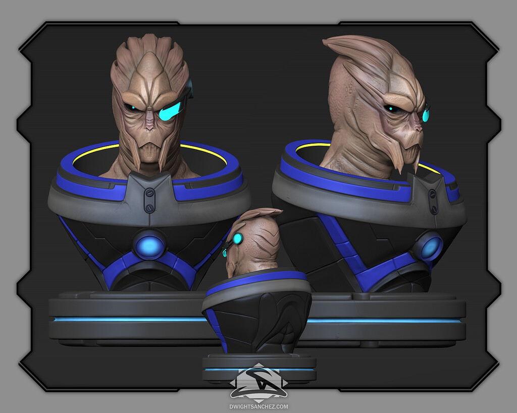 Mass Effect - Turian - ZBrushCentral