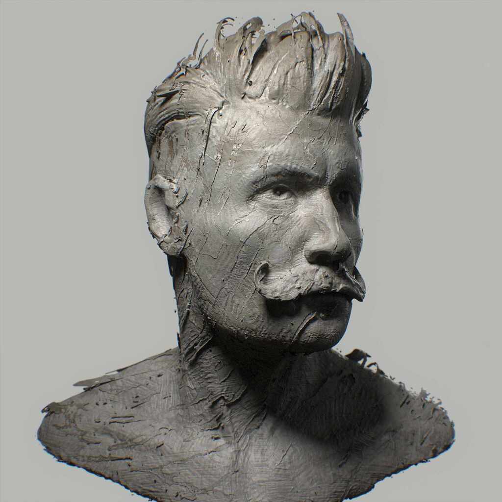 Head Sculpting Timelapse Zbrushcentral