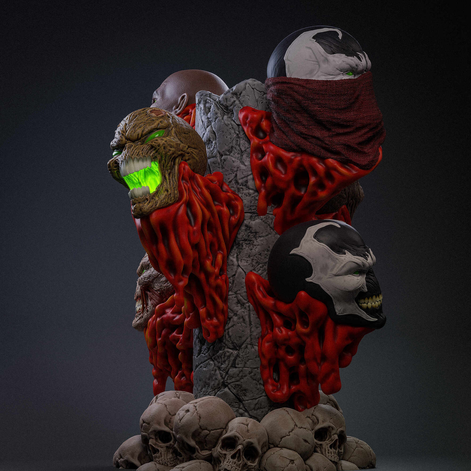 Spawn vs Malebolgia. Fan art - ZBrushCentral