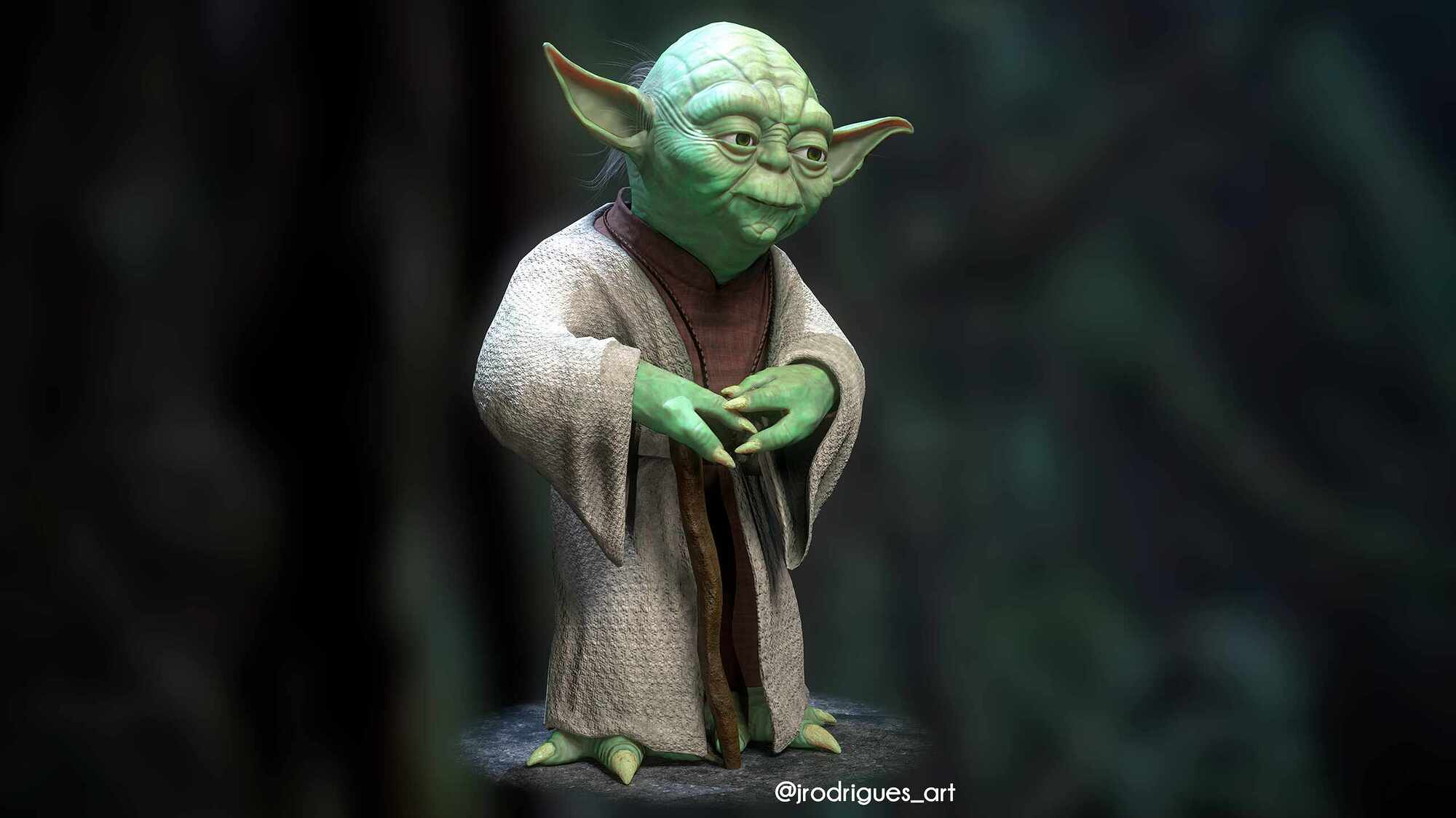 Master Yoda (ESB) - Game Ready Character - ZBrushCentral