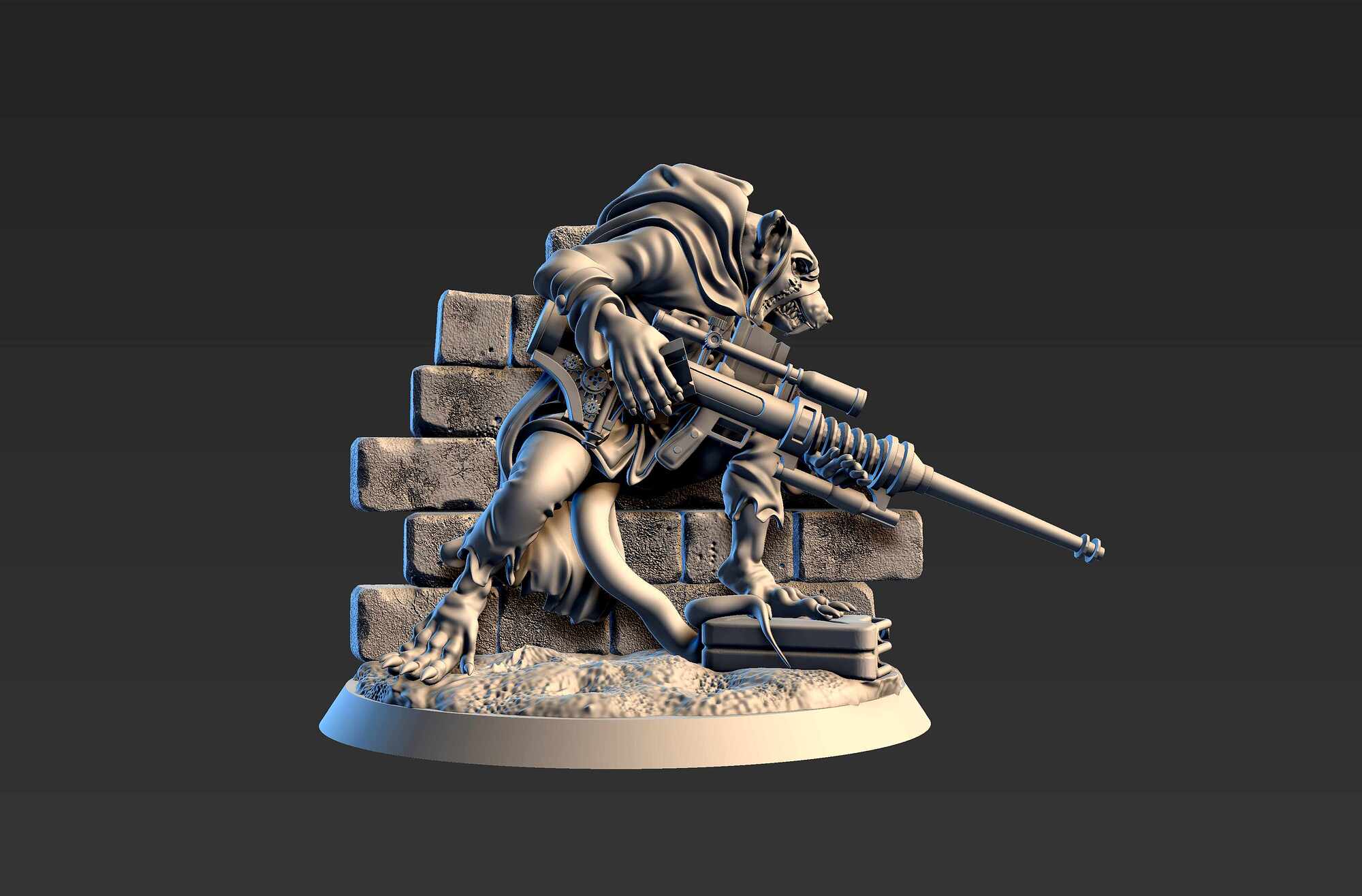 Skaven Nazi Dieselpunk Sniper - ZBrushCentral