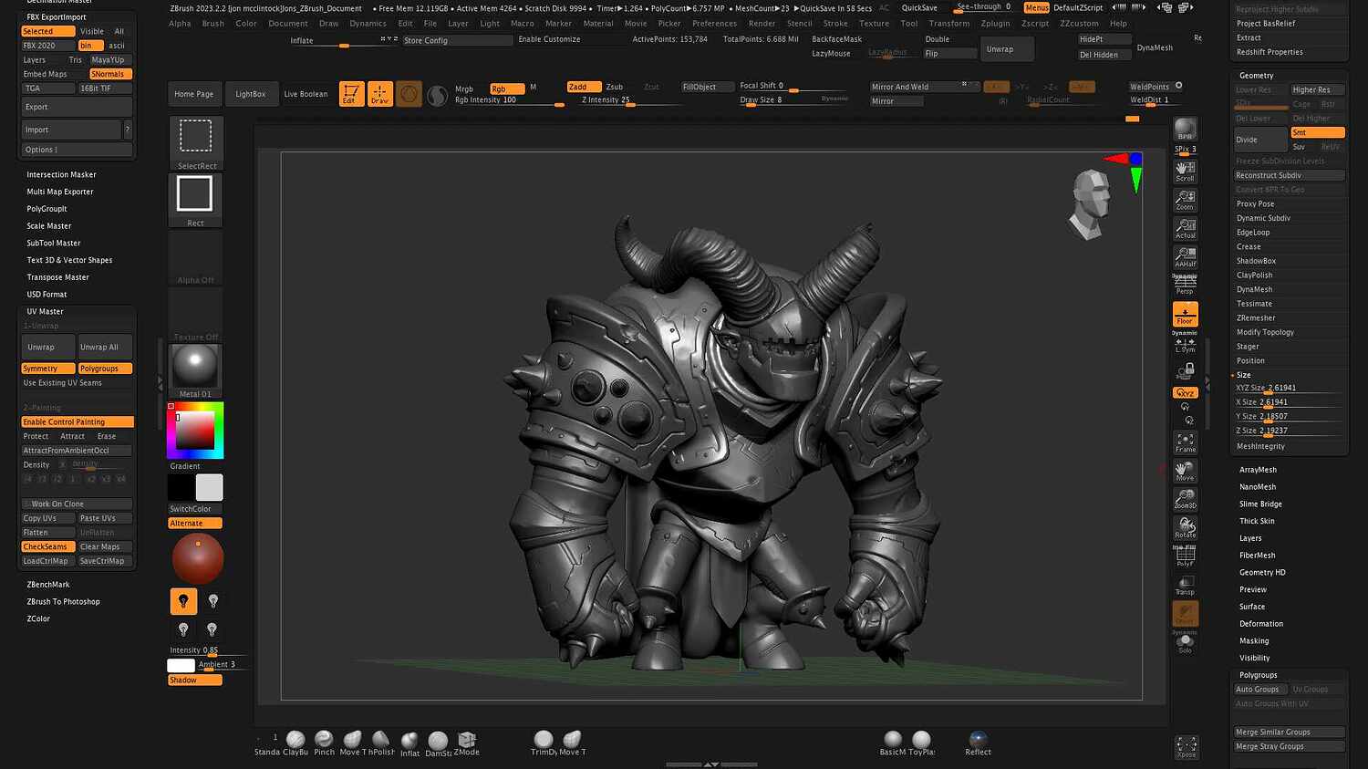 How do I change the origin of my subtool? - ZBrushCentral