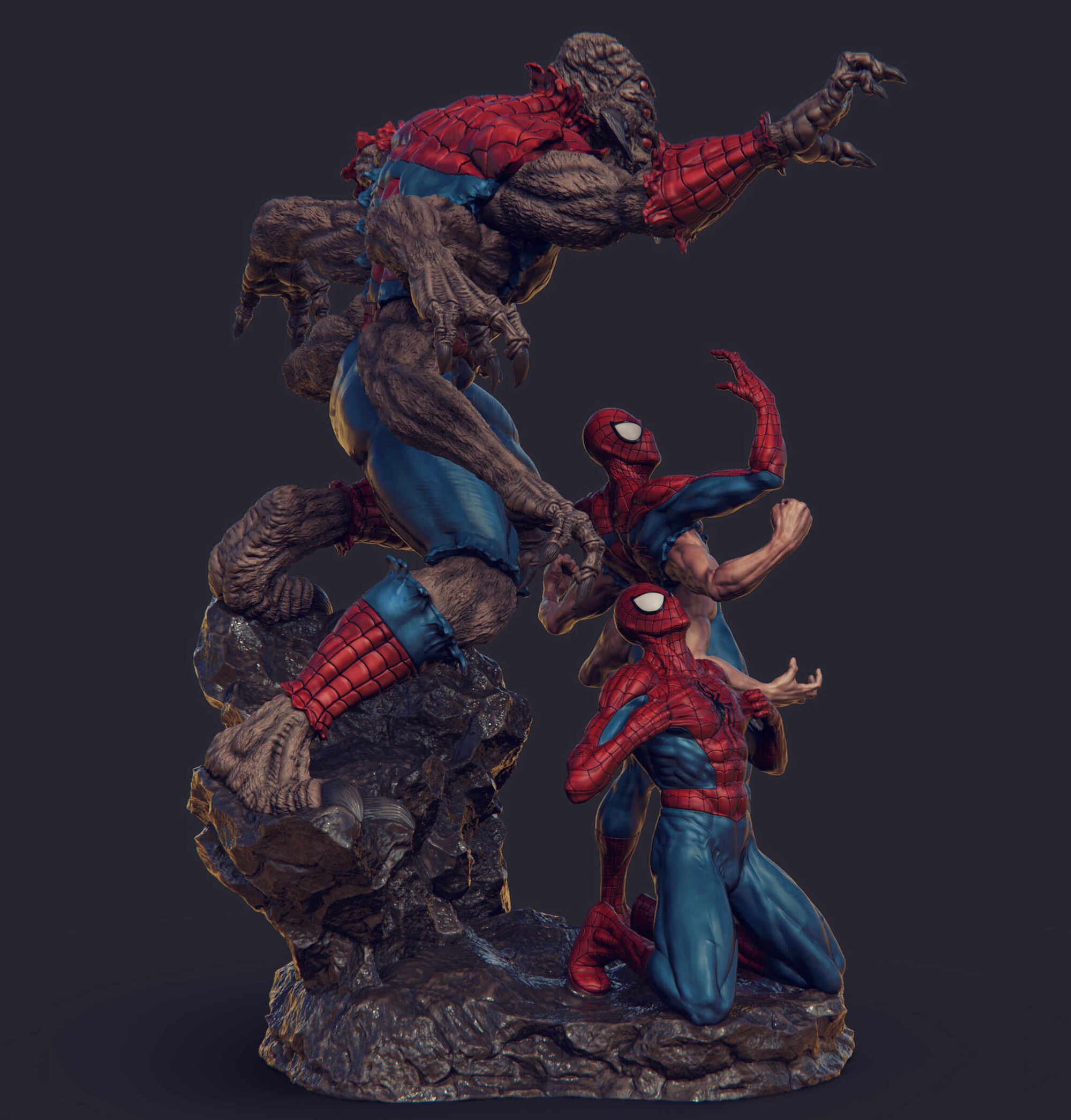 Man-Spider Transformation Diorama - ZBrushCentral