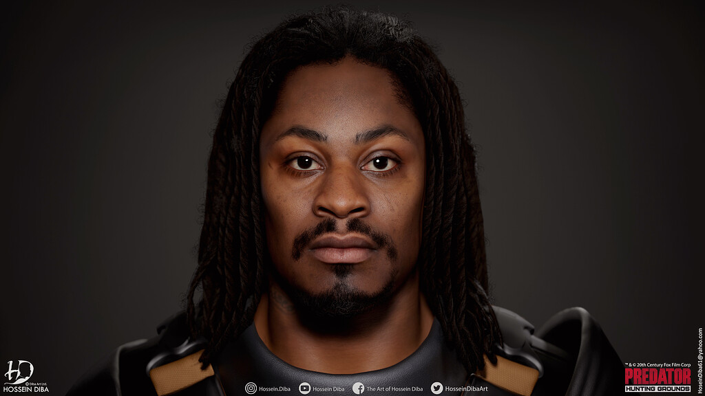 3D Model of Marshawn Lynch (Real time) - Predator: Hunting Grounds ...